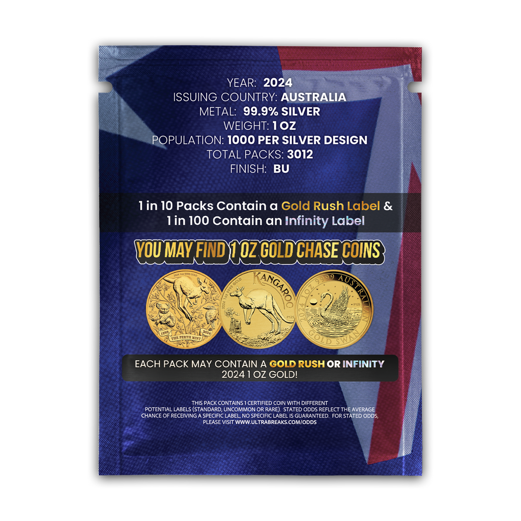 UltraBreaks Down Under: featuring 1 oz Silver MS70 & Gold Chase Coins